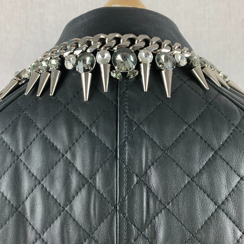 Limited Edition Philipp Plein Crystal Biker Jacket (S… - Gem